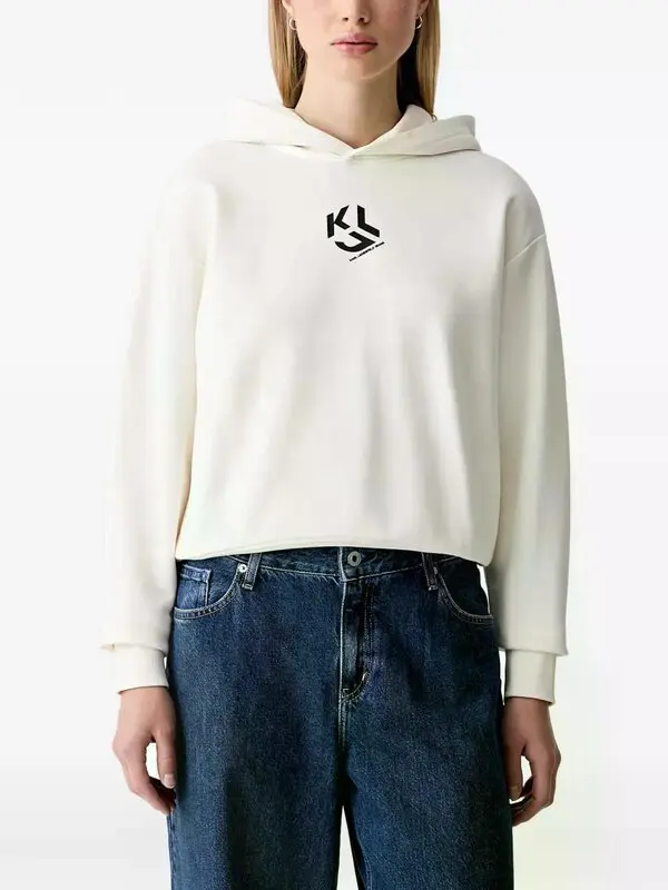 Karl Lagerfeld Logo Print Hoodie