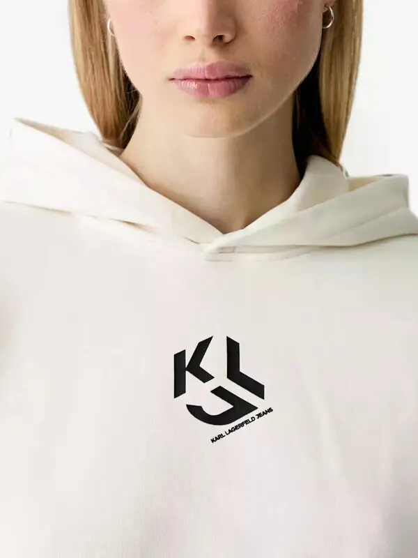Karl Lagerfeld Logo Print Hoodie