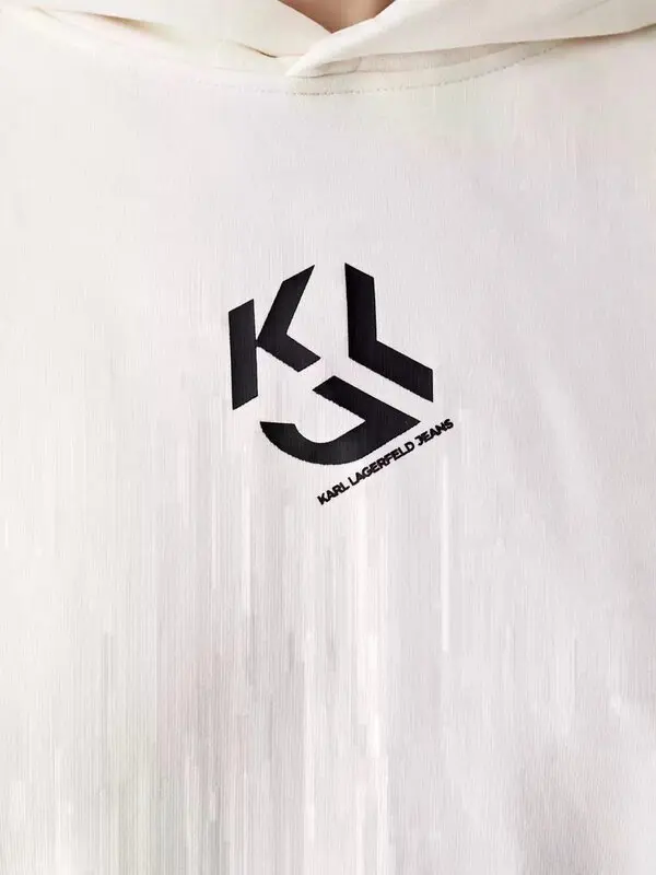 Karl Lagerfeld Logo Print Hoodie