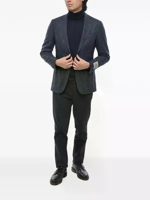 Corneliani Cc Collection Single-breasted Virgin Wool Blazer