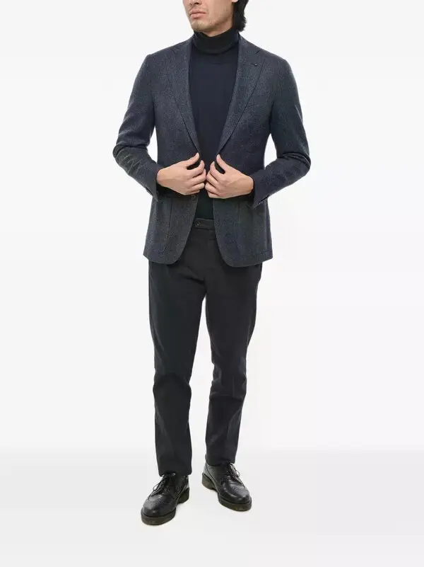 Corneliani Cc Collection Single-breasted Virgin Wool Blazer