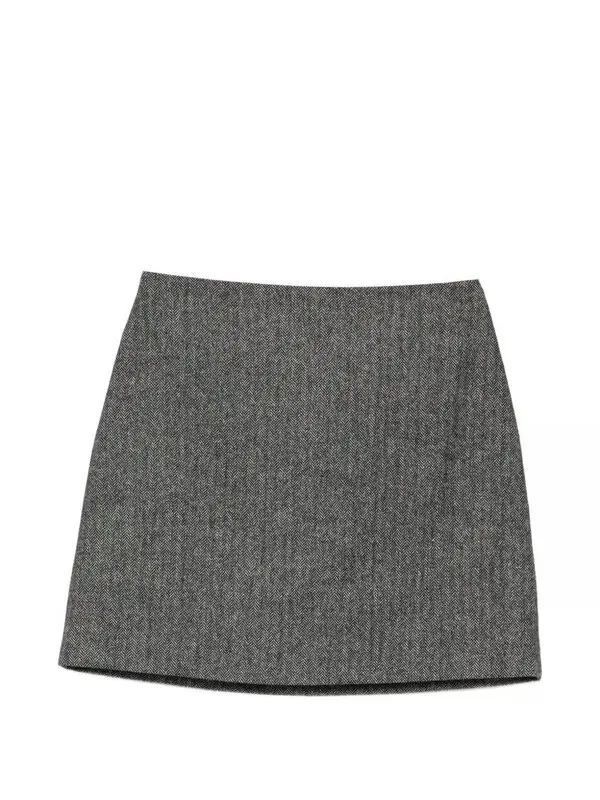 BLAZÉ MILANO Herringbone-pattern Mini Skirt