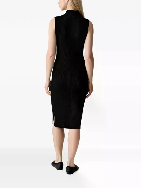 Karl Lagerfeld Ribbed-knit Midi Dress