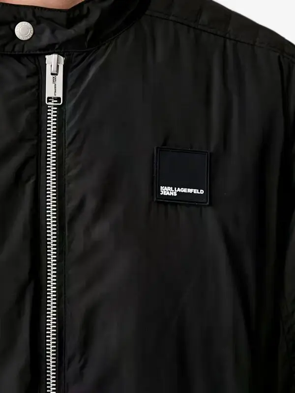 Karl Lagerfeld Logo-patch Quilted-panel Jacket
