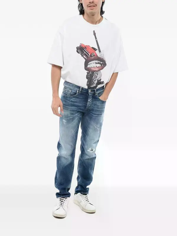 John Richmond Distressed Regular-fit Jeans