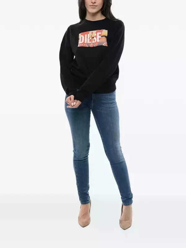 DIESEL® Logo-print Sweater - Black