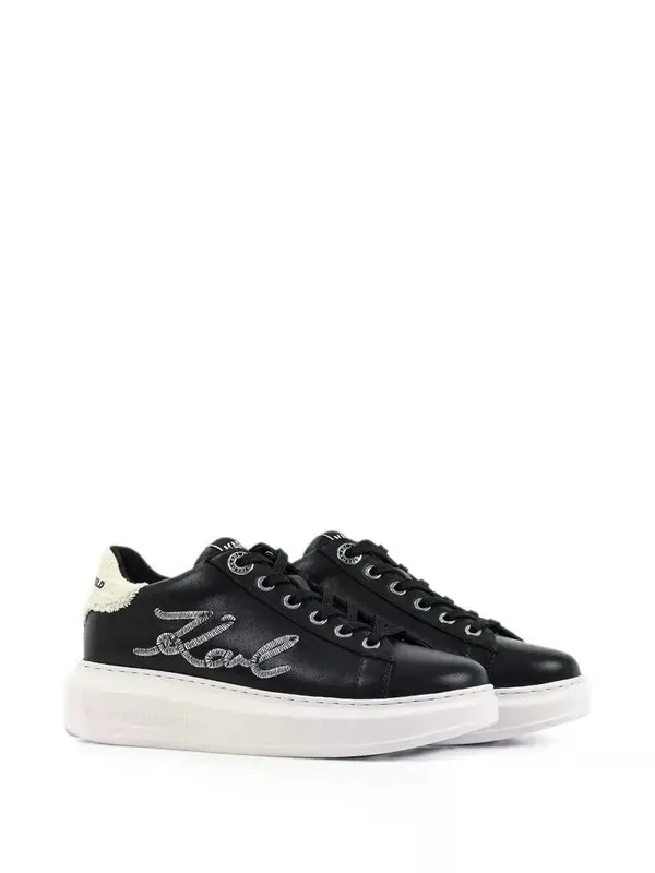 Karl Lagerfeld Embroidered Logo Sneakers