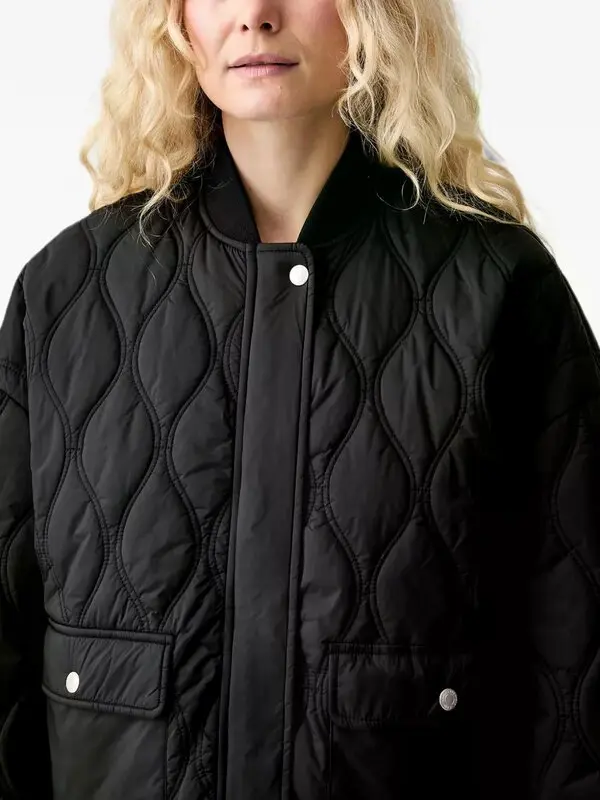 Karl Lagerfeld Quilted Drop-shoulder Jacket