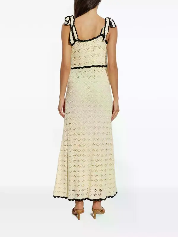 Zimmermann Aster Crocheted Strappy Maxi Dress