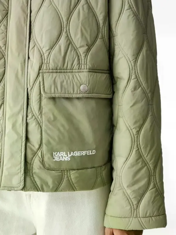 Karl Lagerfeld Quilted Logo-print Jacket