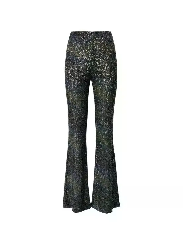Missoni Sequin-embellished Flared Trousers - Black