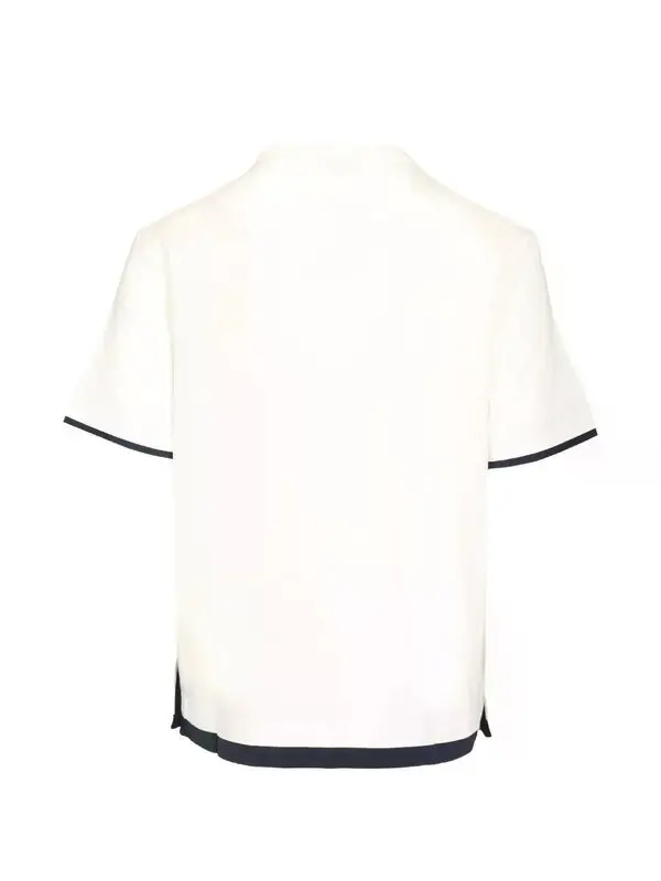 Fendi Embroidered-logo Layered-detail T-shirt
