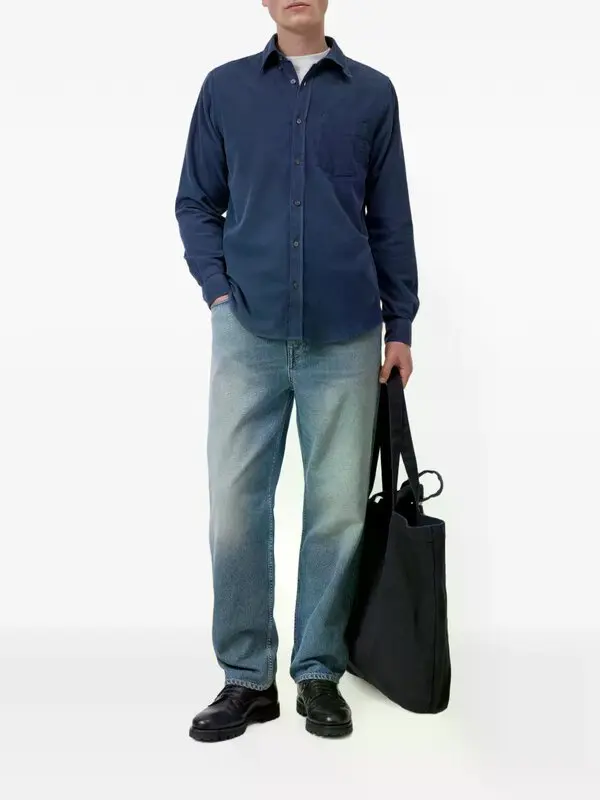 Closed Button-down Corduroy Shirt