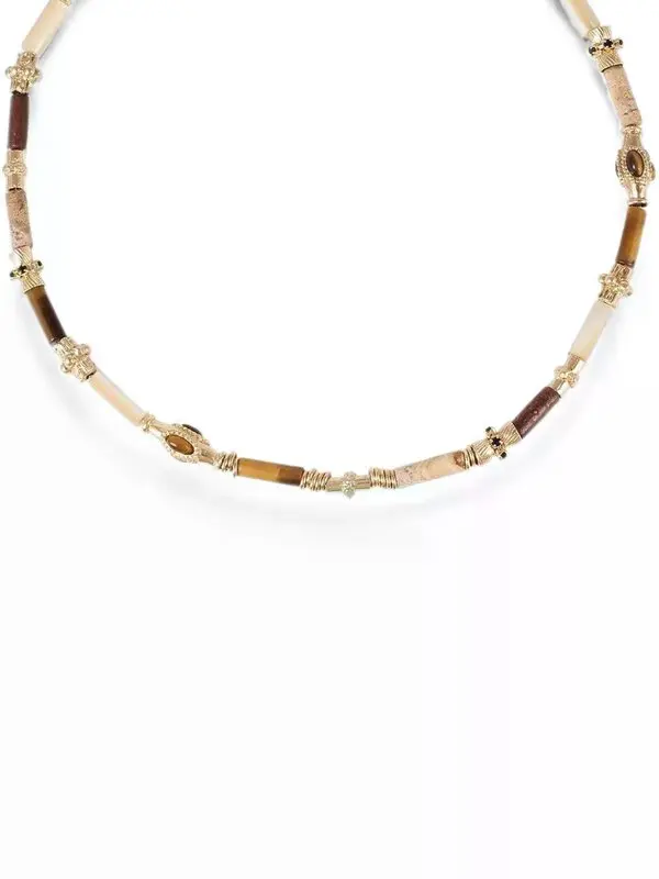 Gas Bijoux Kali Tiger's Eye Necklace - Gold