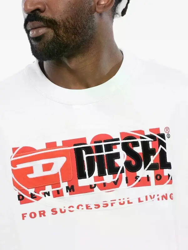 DIESEL® Logo Print Crewneck Sweatshirt