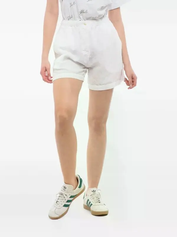 FINAMORE 1925 Elasticated Waist Shorts - White