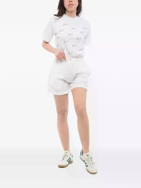 FINAMORE 1925 Elasticated Waist Shorts - White