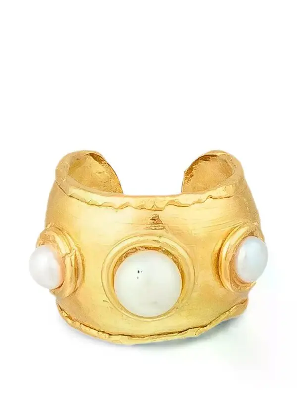 Sylvia Toledano Dune Pearl-embellished Ring - Gold