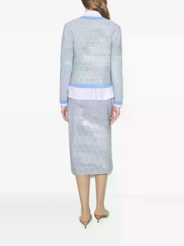 Tory Burch Kendra Monogram-pattern Cardigan