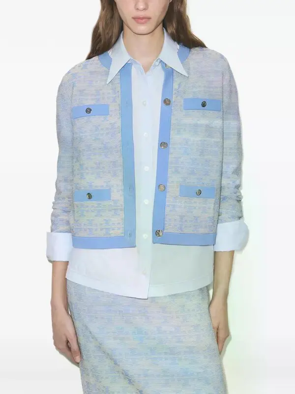 Tory Burch Kendra Monogram-pattern Cardigan
