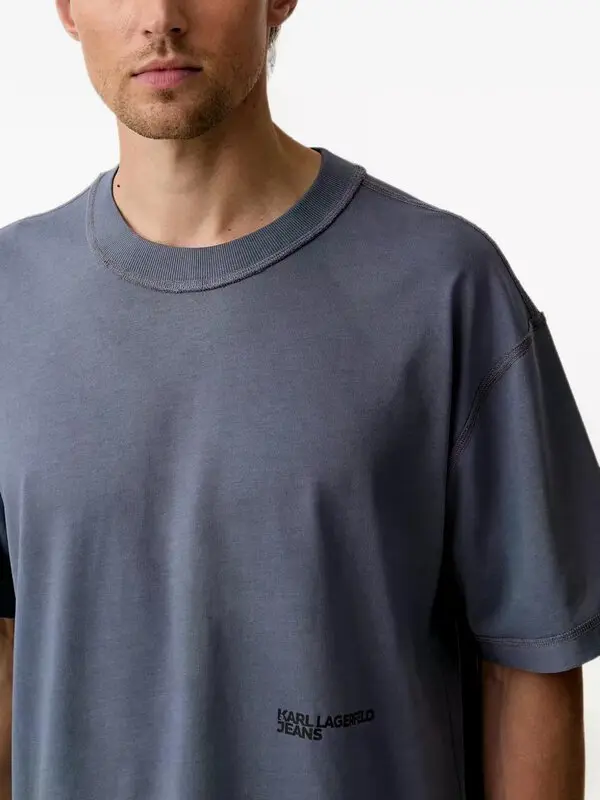 Karl Lagerfeld Logo-print Drop-shoulder T-shirt