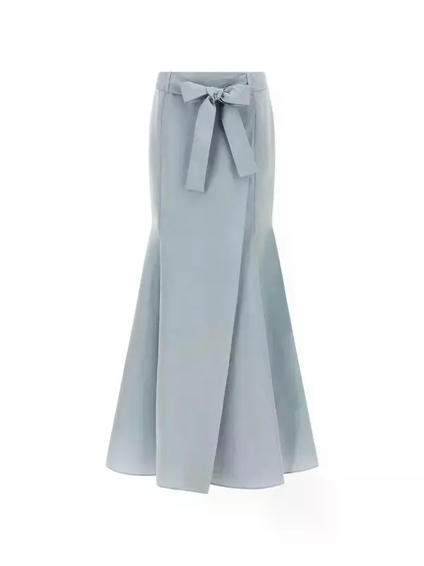 Pinko Bow-belt Mermaid Maxi Skirt - Blue