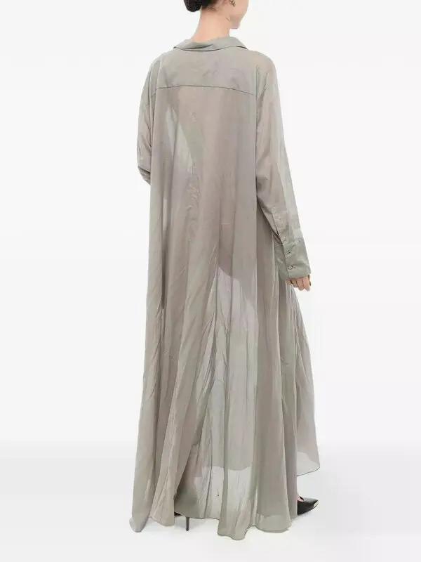 SUPER BLOND Flared Chemisier Maxi Dress