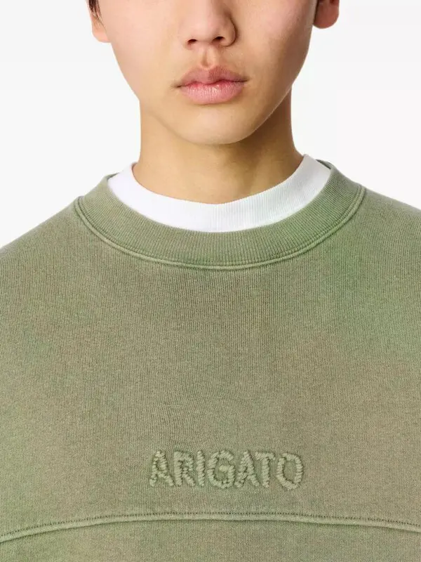 Axel Arigato Gens Logo-embroidered Washed Sweater