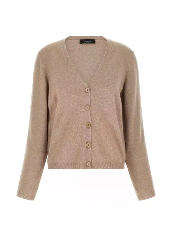 Fabiana Filippi Filo Diamante V-neck Cardigan - Neutrals