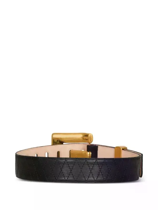 Balmain Anthem Smooth Leather Belt