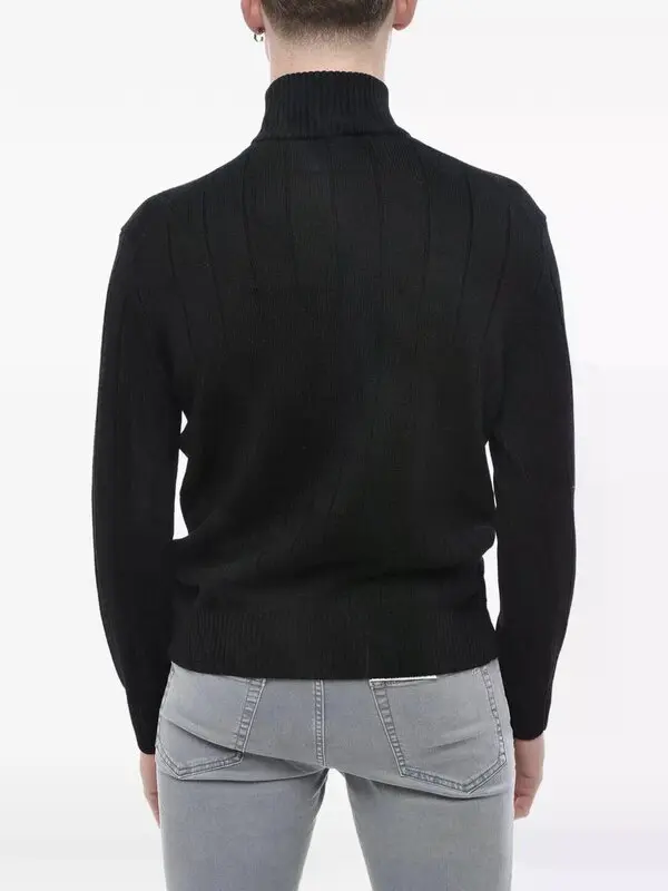 PAOLO PECORA Cable-knit Wool Turtleneck Sweater