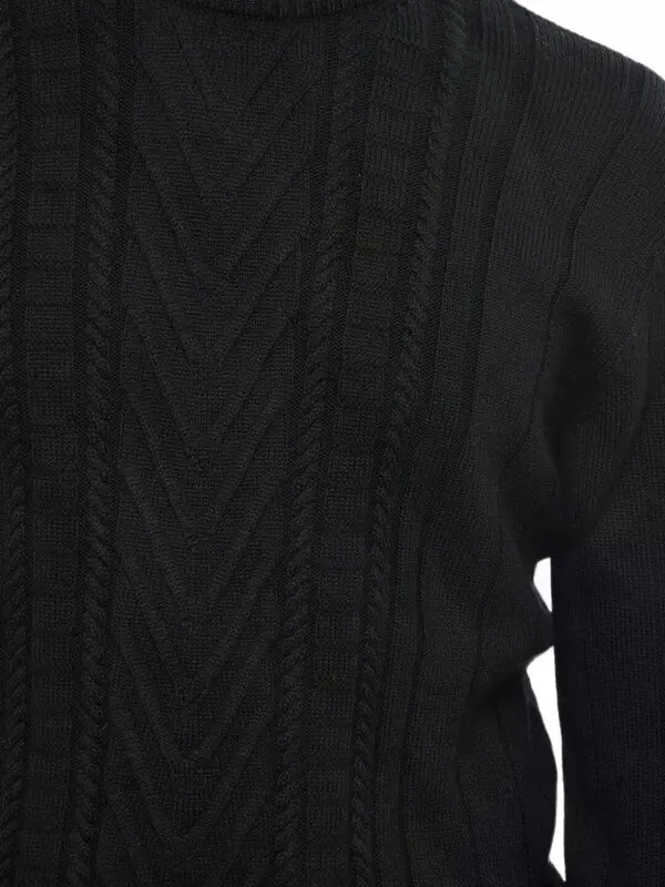 PAOLO PECORA Cable-knit Wool Turtleneck Sweater