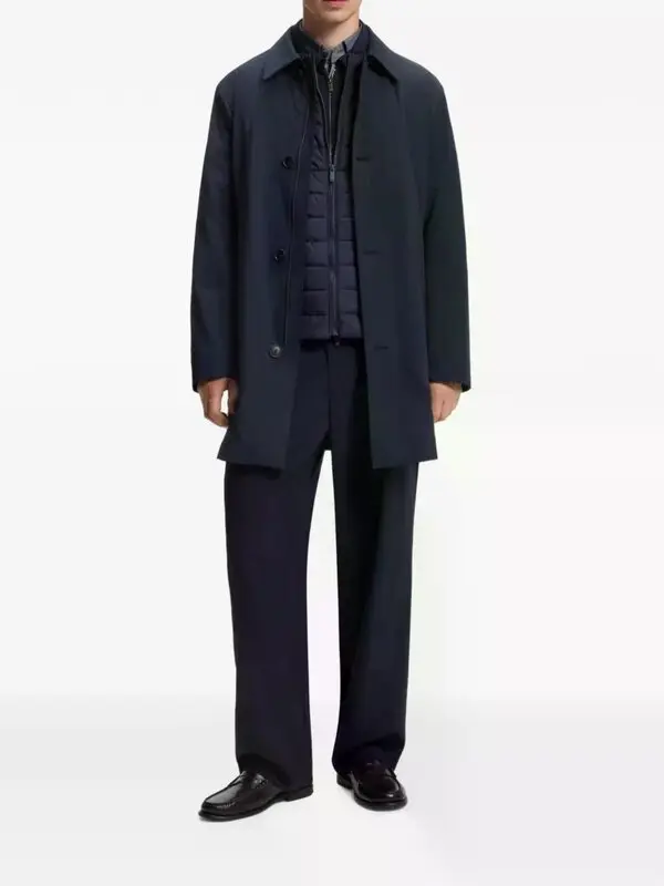 BOSS Button-up Collared Coat