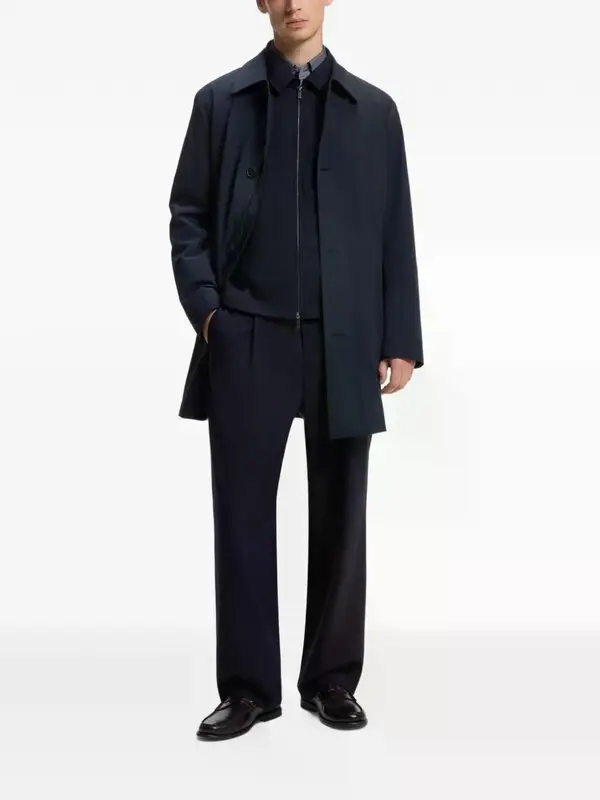 BOSS Button-up Collared Coat