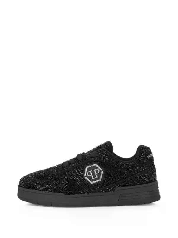 Philipp Plein Embellished Low-top Sneakers - Black