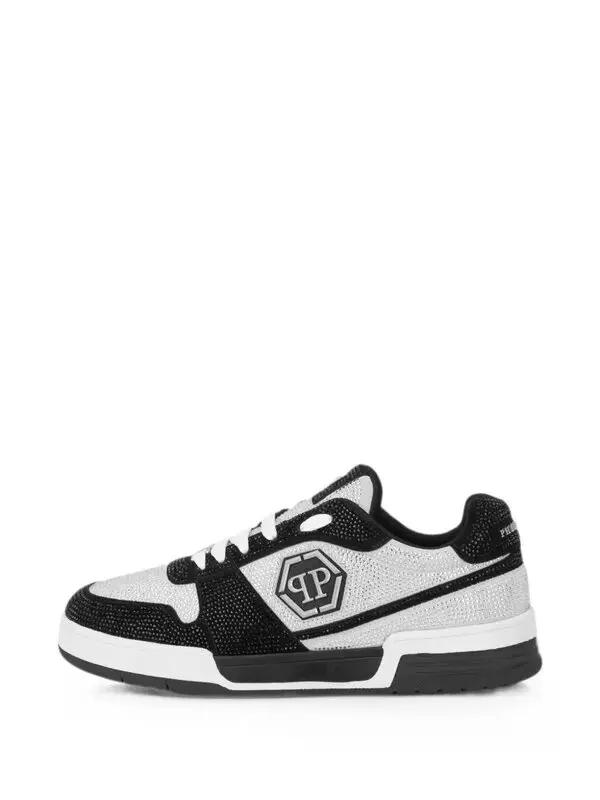 Philipp Plein Low-top Sneakers P-force 78 Strass - Silver