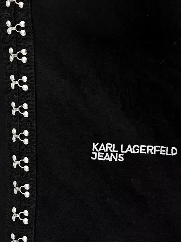 Karl Lagerfeld Layered Mini Dress With Hook-and-eye Detail