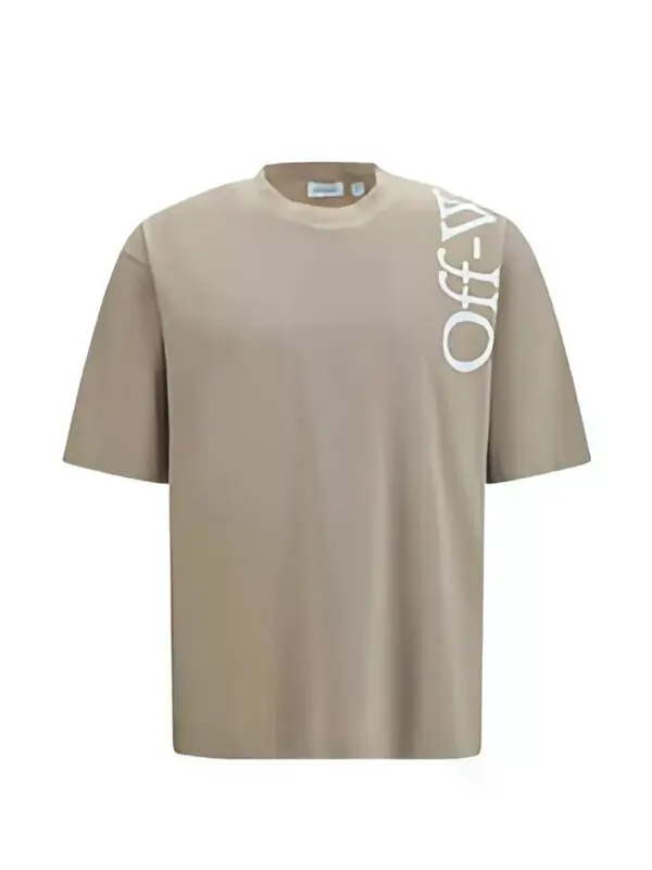 Off-White Vertical Bookish Logo-print T-shirt - Neutrals