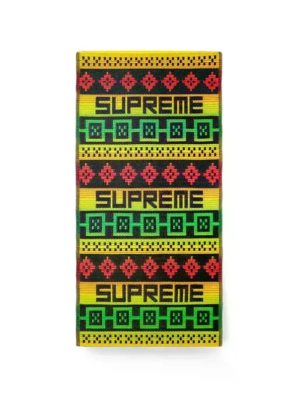 Supreme Sosenap Logo-print Woven Mat - Black