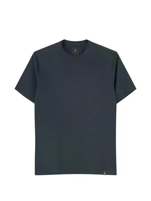 Boggi Milano T-shirt In Stretch Supima Cotton Jersey - Grey