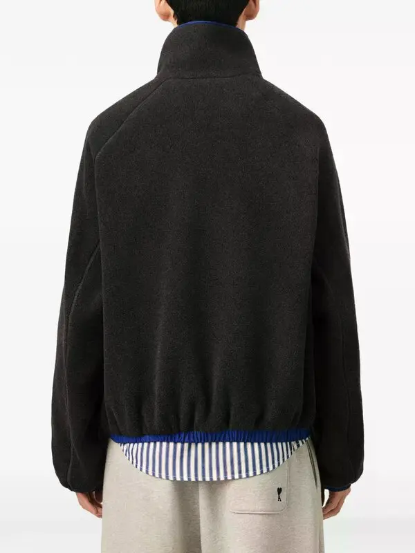 AMI Paris Fleece Vareuse With Patch