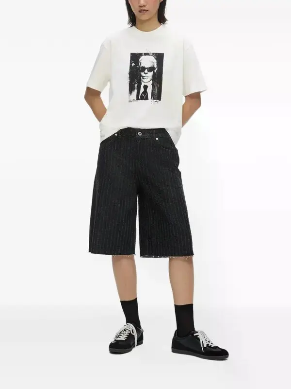 Karl Lagerfeld Graphic Print Cotton T-shirt - White