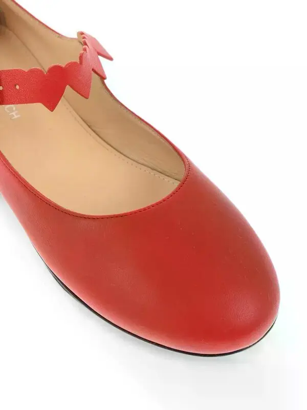 Mach & Mach Petit Coeur Ballet Flats With Heart Motif