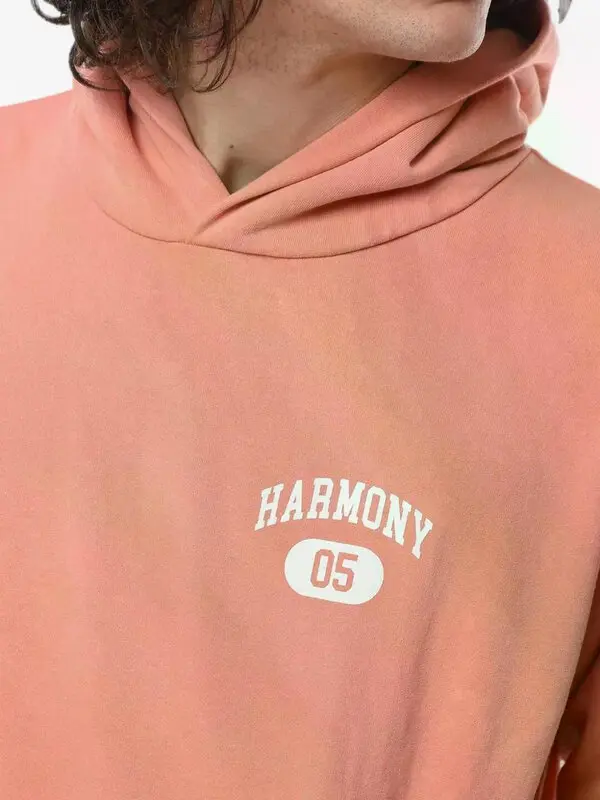 Harmony Logo Print Brushed Cotton Hoodie