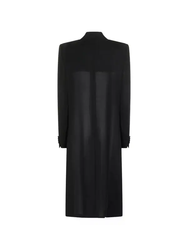 TOM FORD Double-breasted Peak-lapel Coat - Black