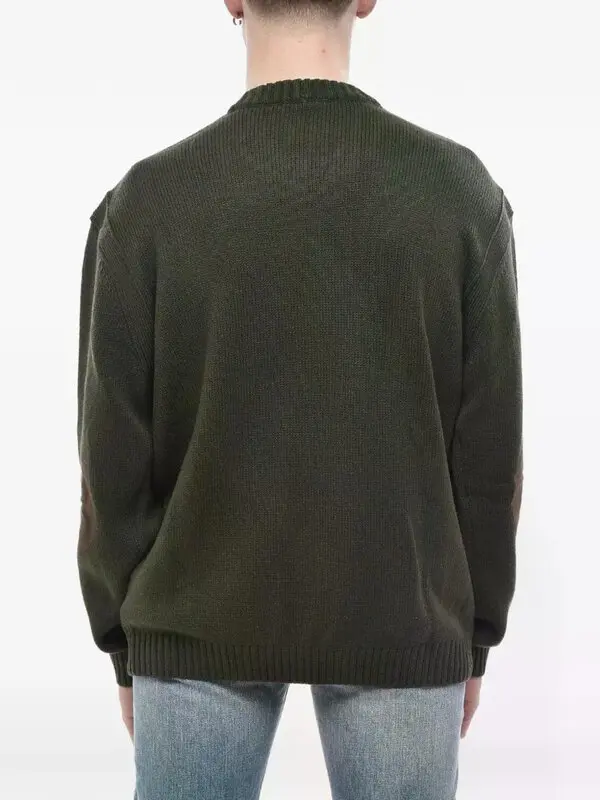 PAOLO PECORA Long-sleeve Crew Neck Sweater - Green