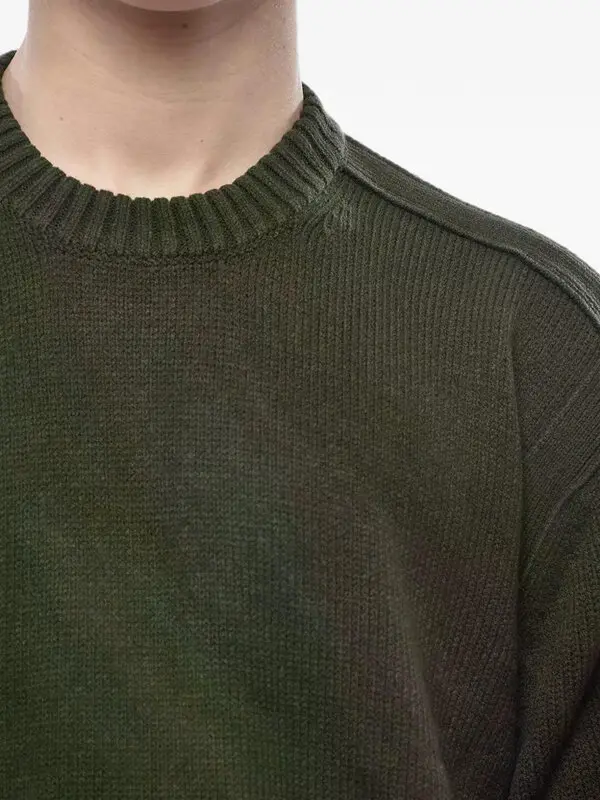 PAOLO PECORA Long-sleeve Crew Neck Sweater - Green
