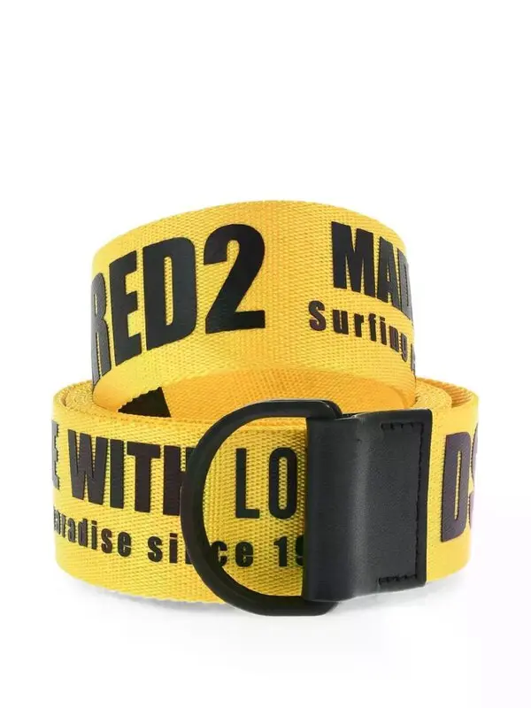 Dsquared2 Logo-print D-ring Belt