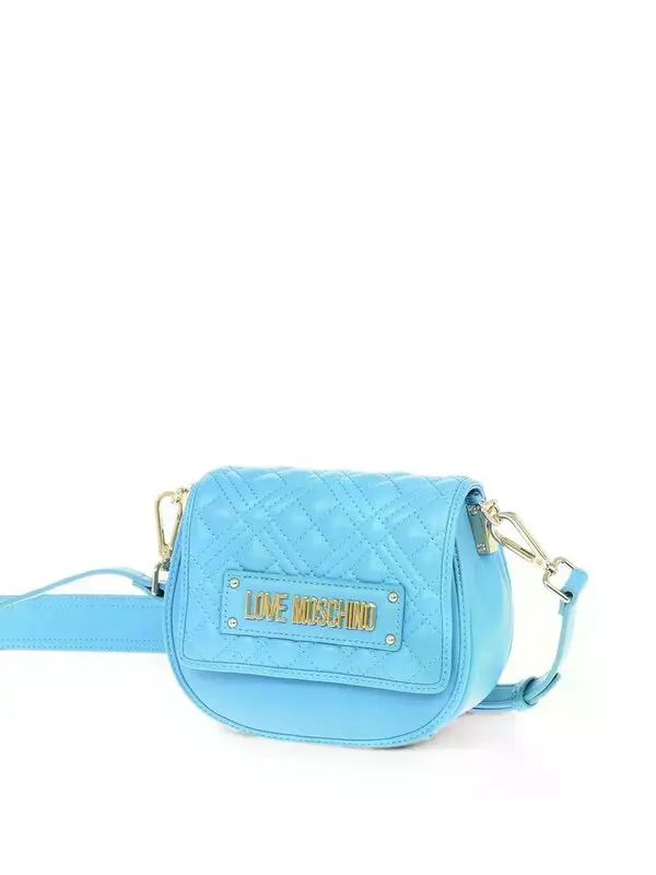 Moschino Quilted Logo Plaque Mini Bag
