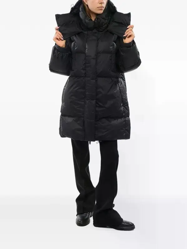 Bacon Quilted Hooded Puffer Coat